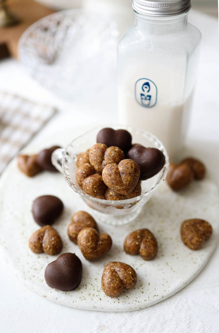 Heart Shaped Energy Bites – milkyplant